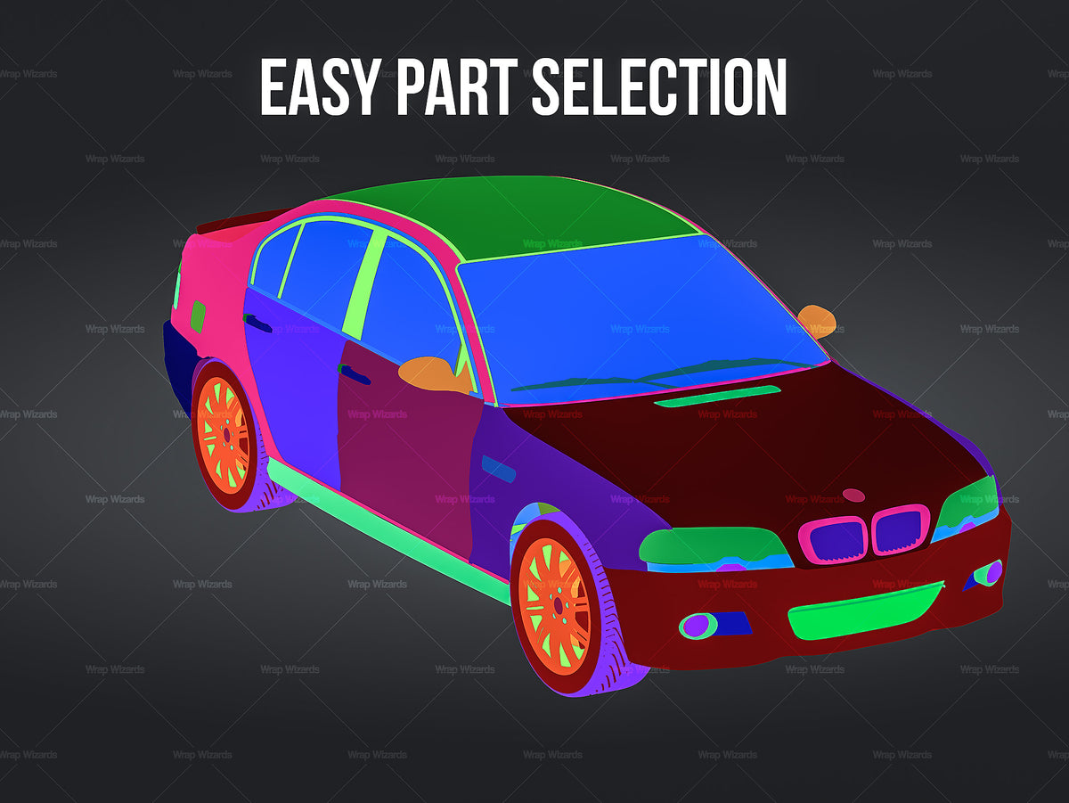 3/4 FRONT VIEW - BMW 3-series E46 M3 sedan glossy finish - all sides C ...