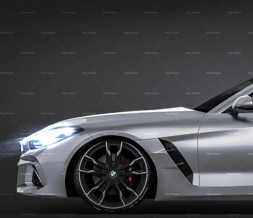 BMW Z4 m40i E85 glossy finish - all sides Car Mockup Template.psd ...