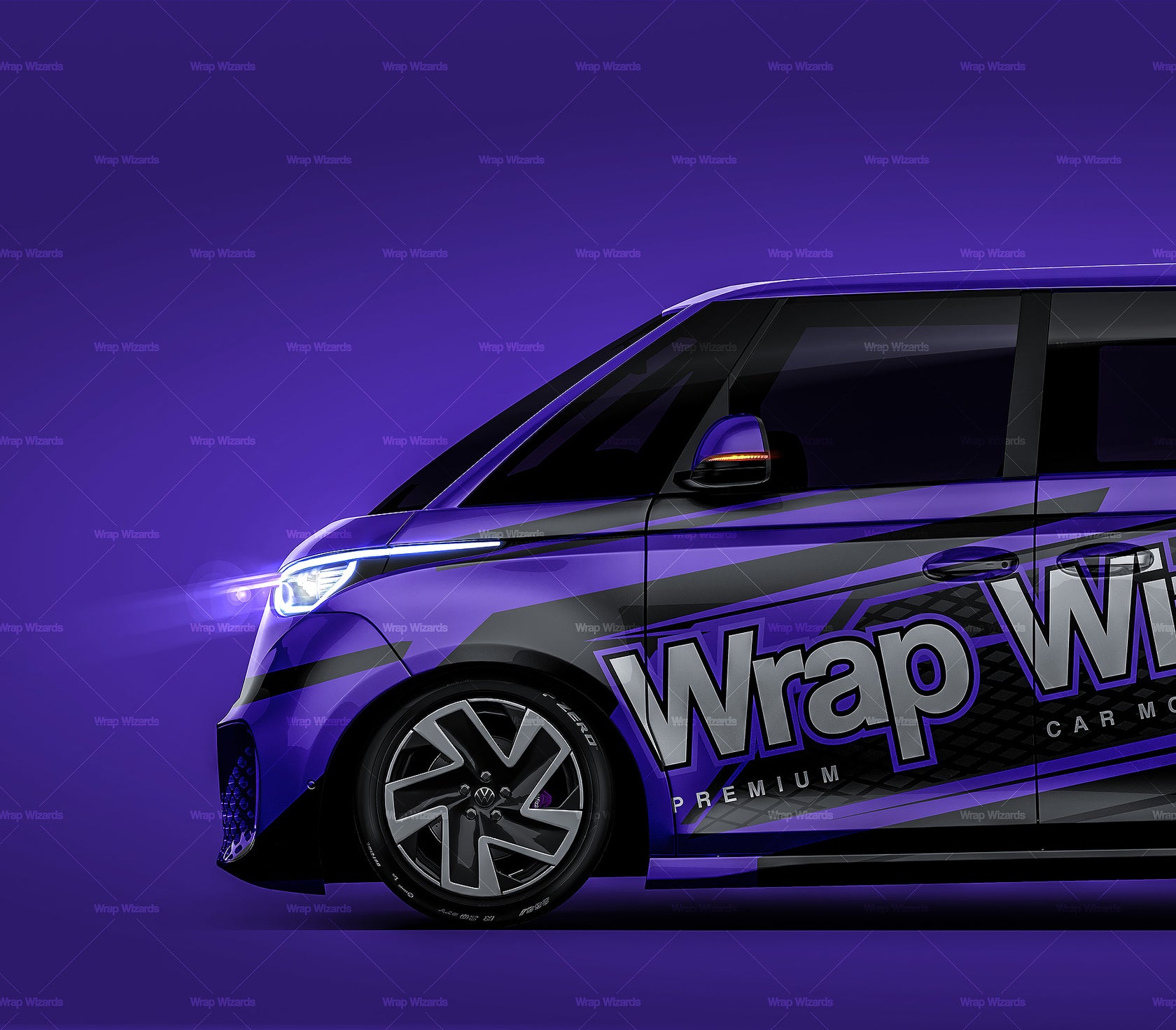 Volkswagen ID. Buzz passenger van 2023 - Van Mockup – Wrap-Wizards.com ...