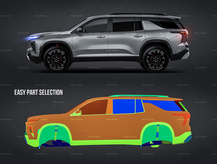 Chevrolet Traverse Z71 2024 - Car Mockup – Wrap-Wizards.com - Premium ...