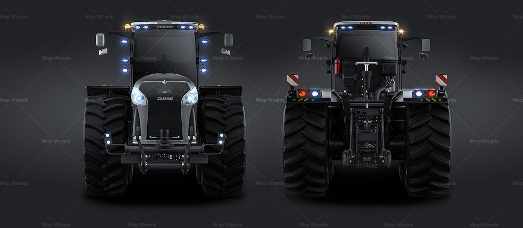 Claas Xerion tractor satin matt finish - all sides Car Mockup Template ...