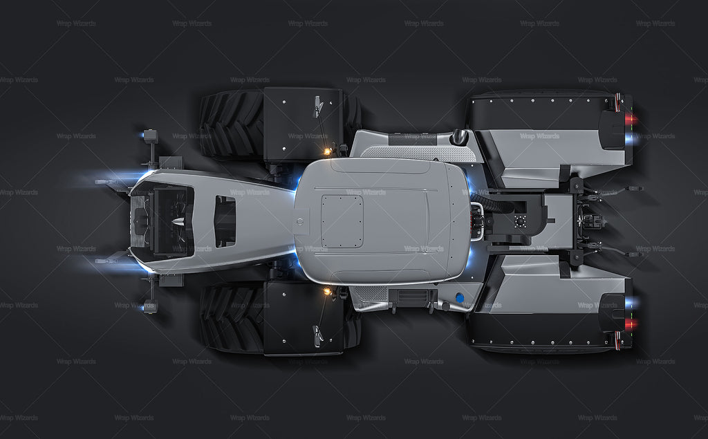 Claas Xerion tractor satin matt finish - all sides Car Mockup Template ...