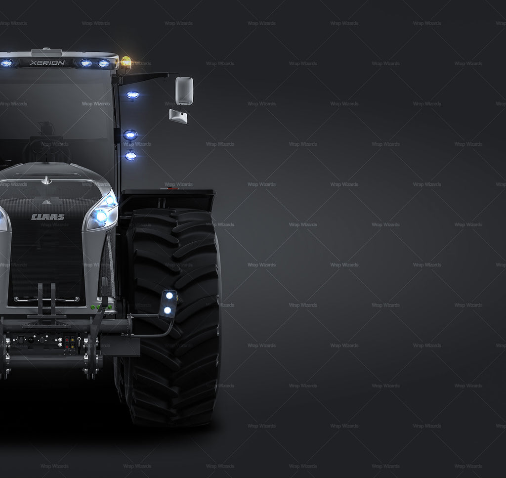 Claas Xerion tractor satin matt finish - all sides Car Mockup Template ...