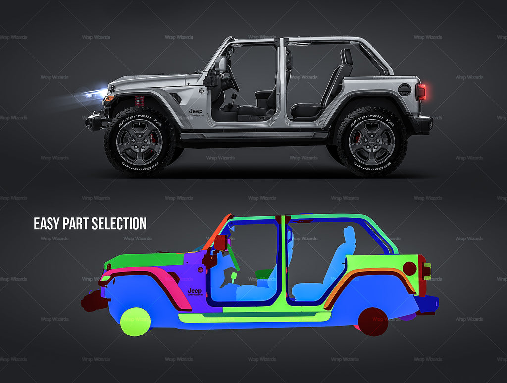 Jeep Wrangler Unlimited Rubicon 392 (Mojave) glossy finish - all sides ...