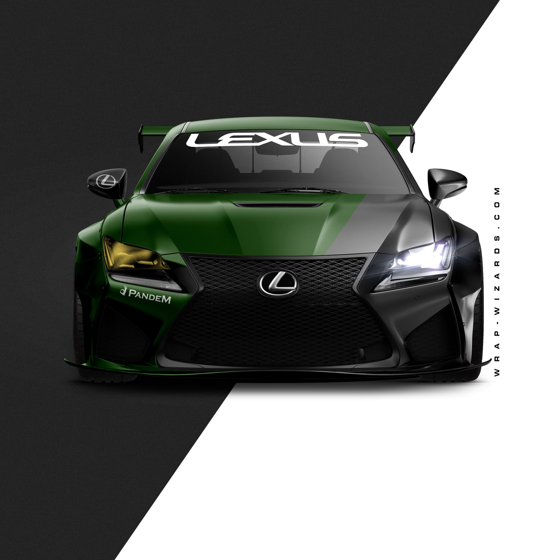 Lexus RCF 2015 Rocket Bunny Aero V1 - Car Mockup