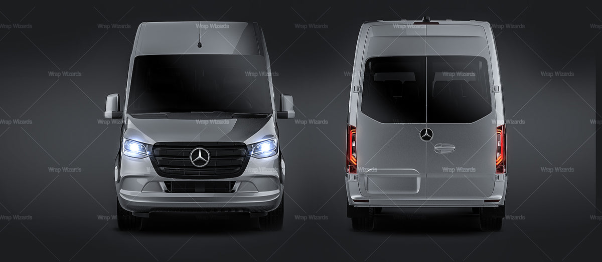 Mercedes Benz Sprinter panel/passenger van L3H2 with optional windows ...