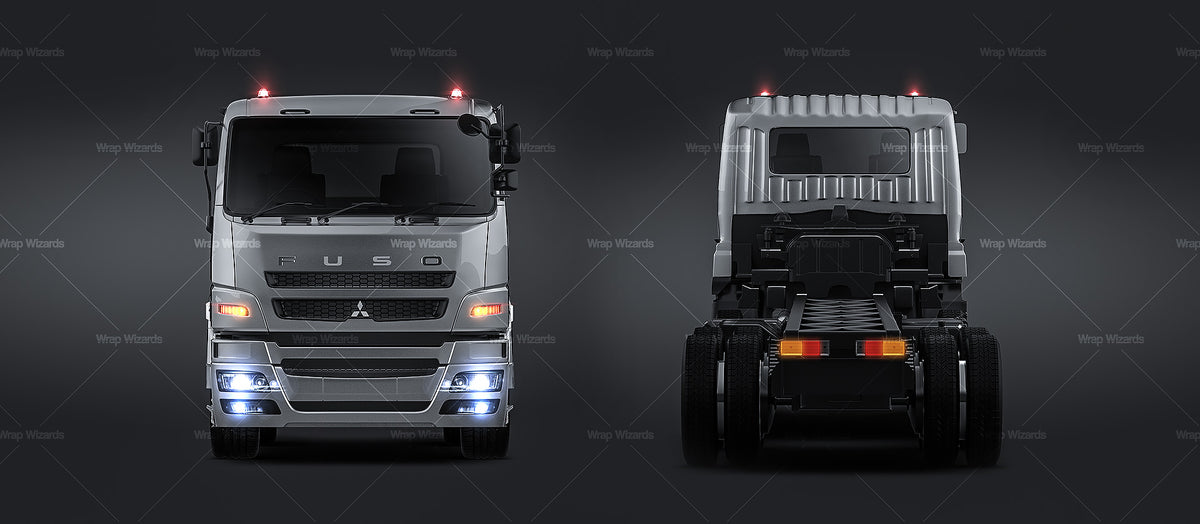 Mitsubishi Fuso Heavy Truck chassis glossy finish - all sides Car Mock ...