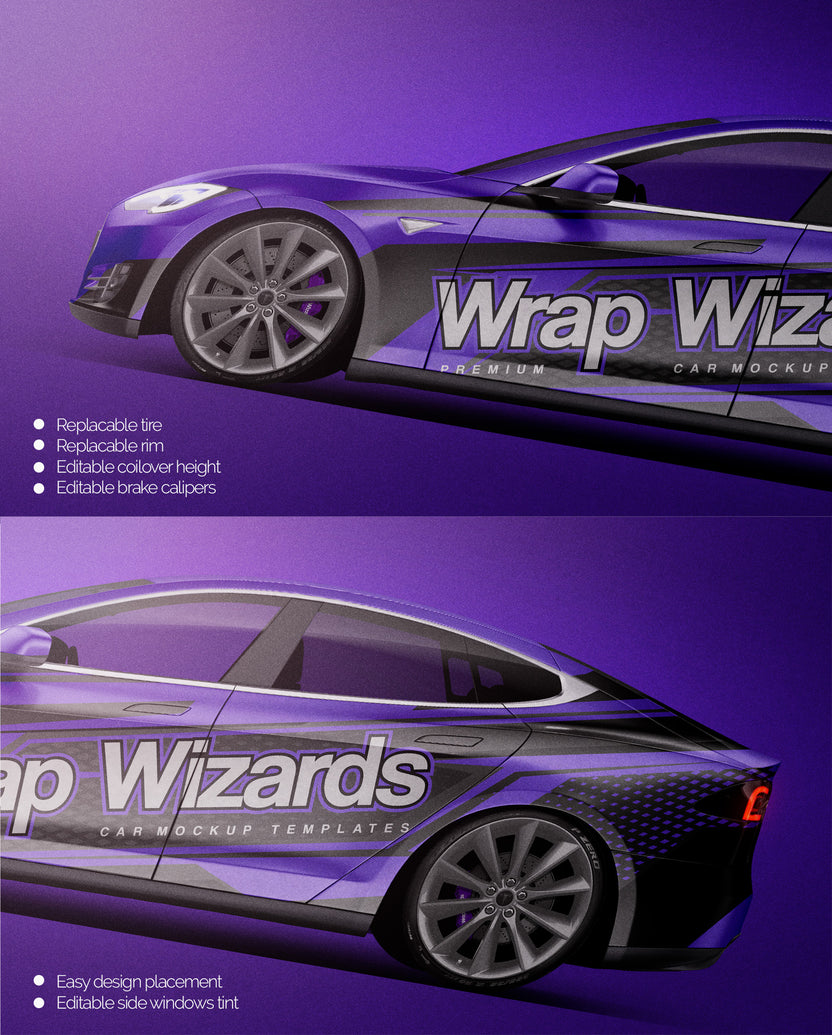 Tesla Model S 2015 - Car Mockup – Wrap-Wizards.com - Premium Car ...