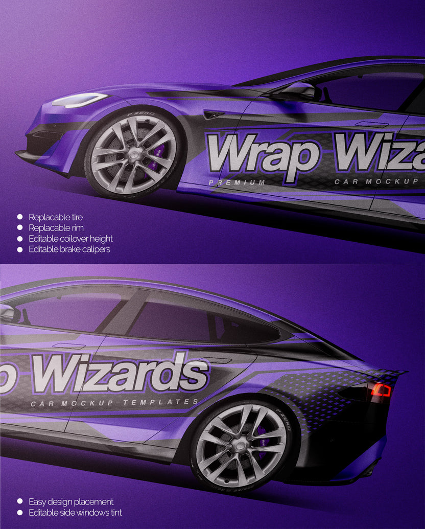 Tesla Model S 2025 - Car Mockup – Wrap-Wizards.com - Premium Car ...