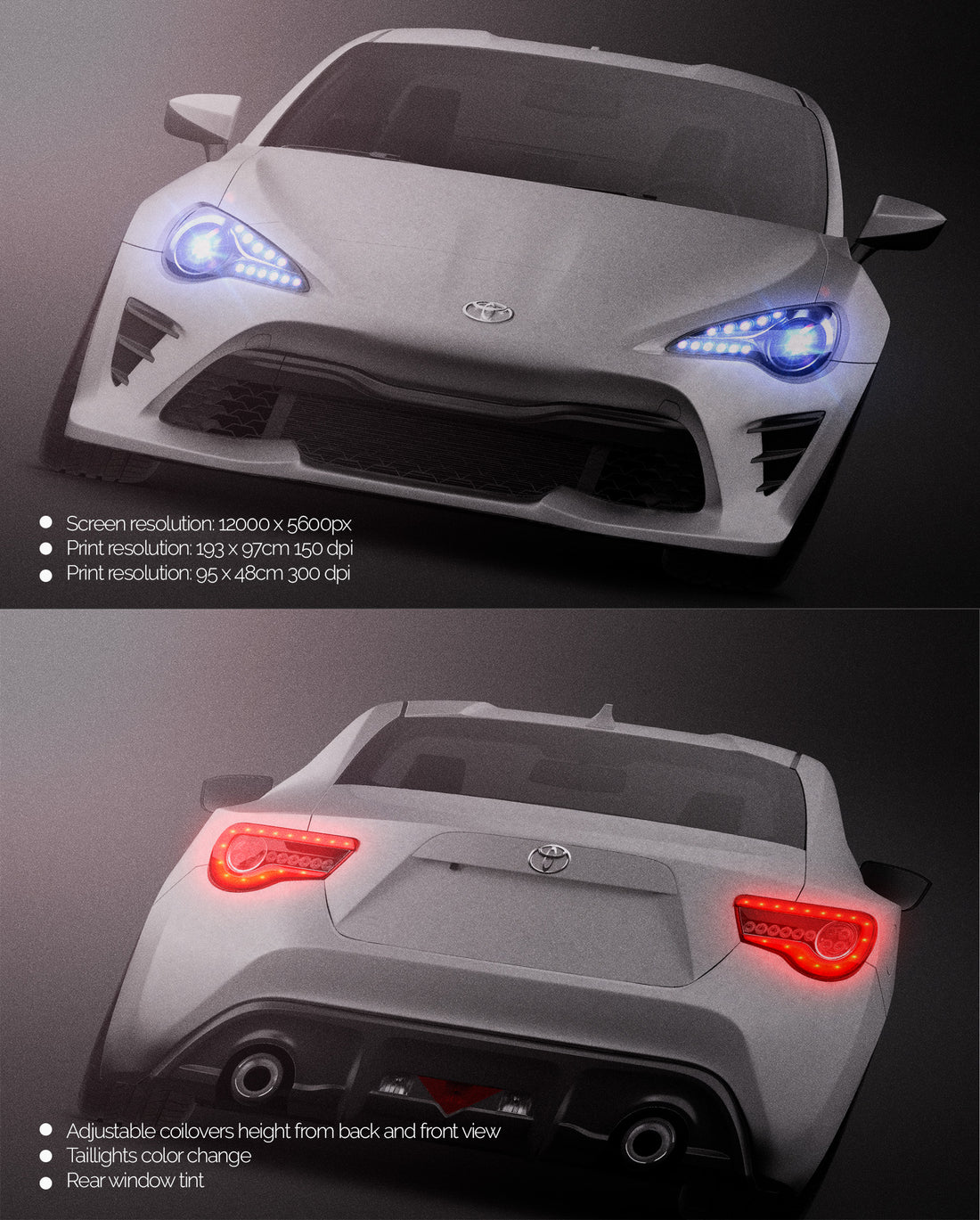 Toyota GT86 - Car Mockup – Wrap-Wizards.com - Premium Car Mockups Templates