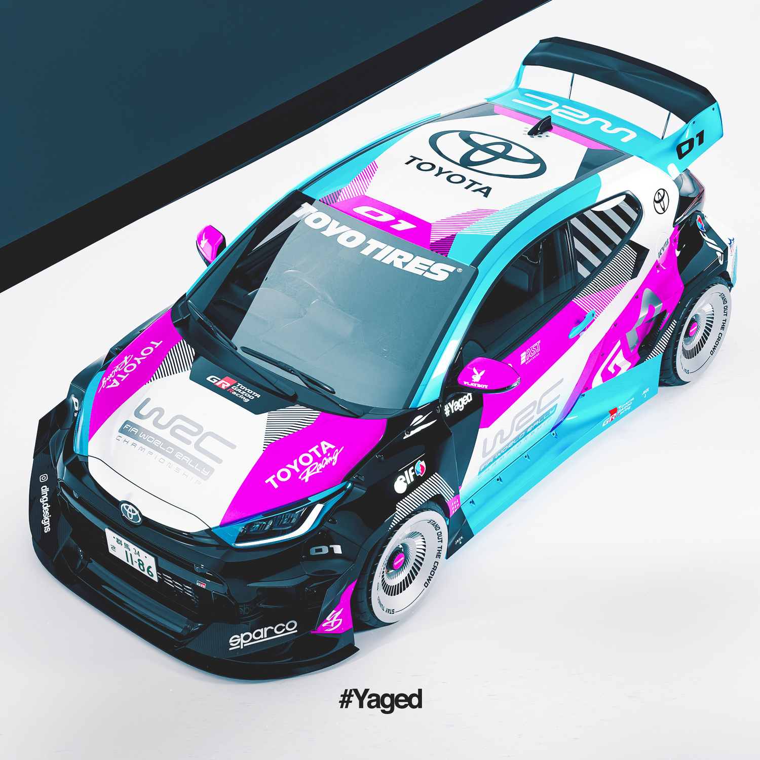 Design - Toyota Yaris GR WRC - READY TO CUT FILES – Wrap-Wizards.com ...