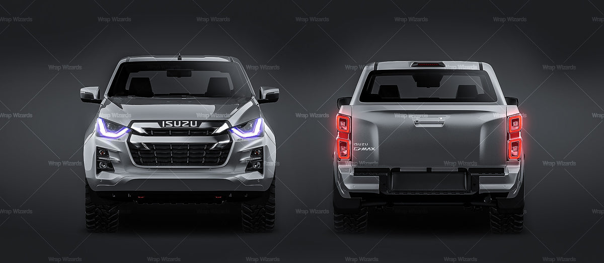 Isuzu D-Max Highlander double cab glossy finish - all sides Car Mockup ...