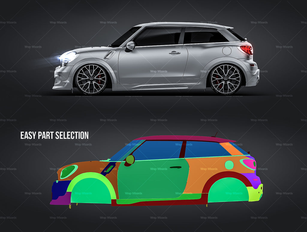 Mini Paceman JCW John Cooper Works satin matt finish - all sides Car M ...