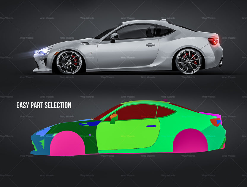 Toyota GT86 - Car Mockup – Wrap-Wizards.com - Premium Car Mockups Templates