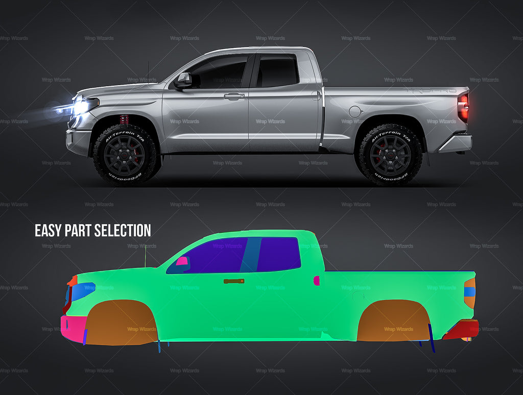 Toyota Tundra TRD Pro 4x4 glossy finish - all sides Car Mockup Templat ...