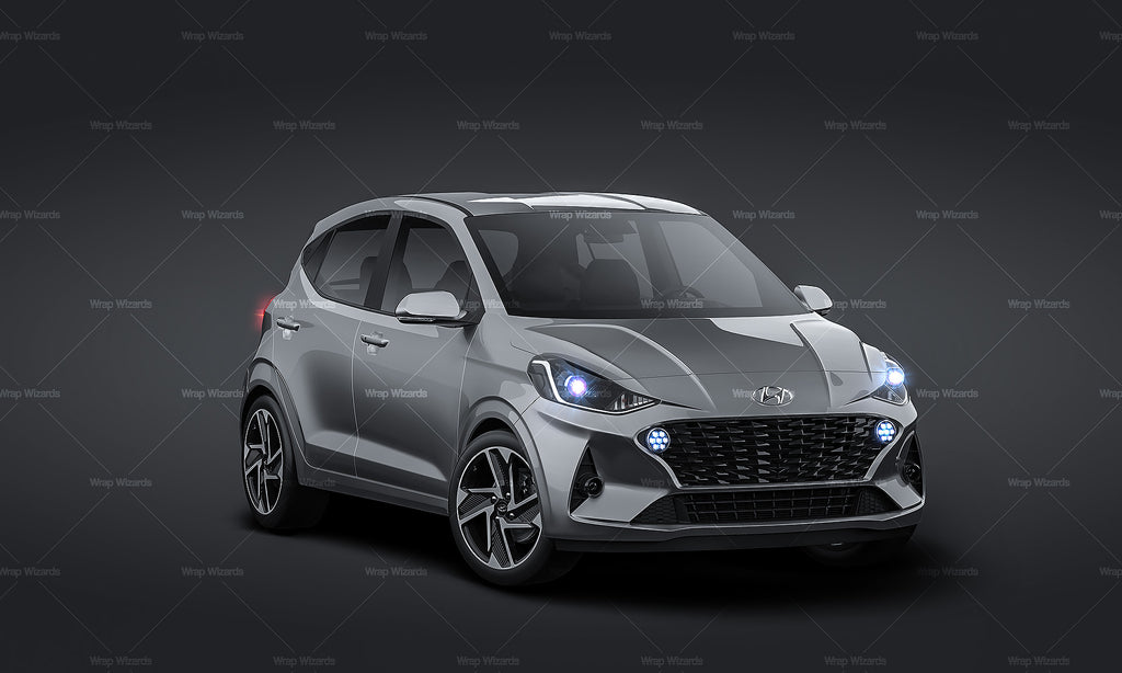 3/4 VIEW - Hyundai i10 glossy finish - Car Mockup Template.psd – Wrap ...