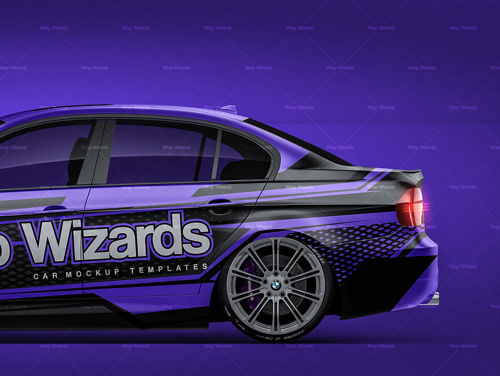 BMW E92 M3 satin matt finish - all sides Car Mockup Template.psd – Wrap ...