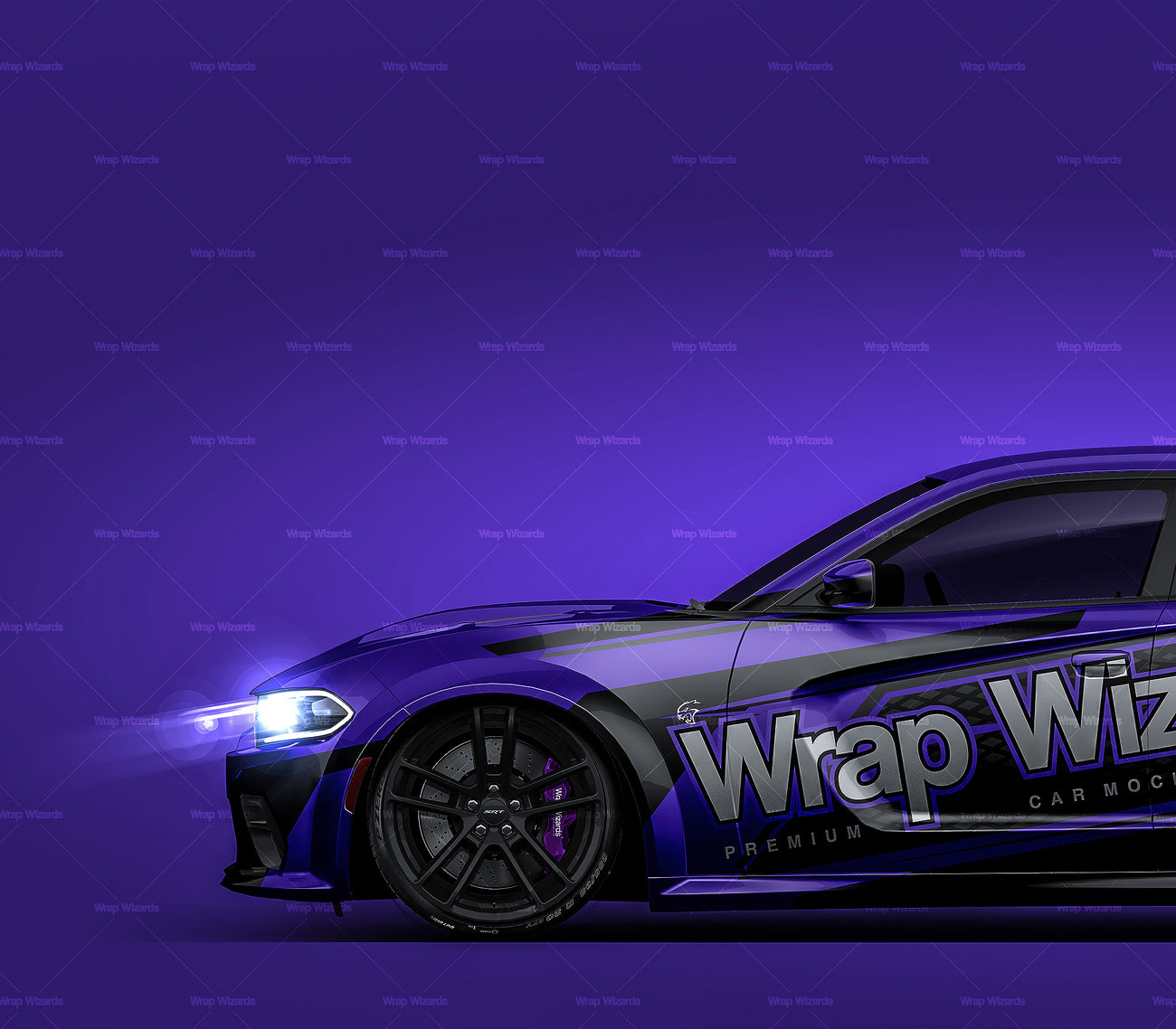 Dodge Charger Hellcat SRT Widebody 2021 - Car Mockup – Wrap-Wizards.com ...