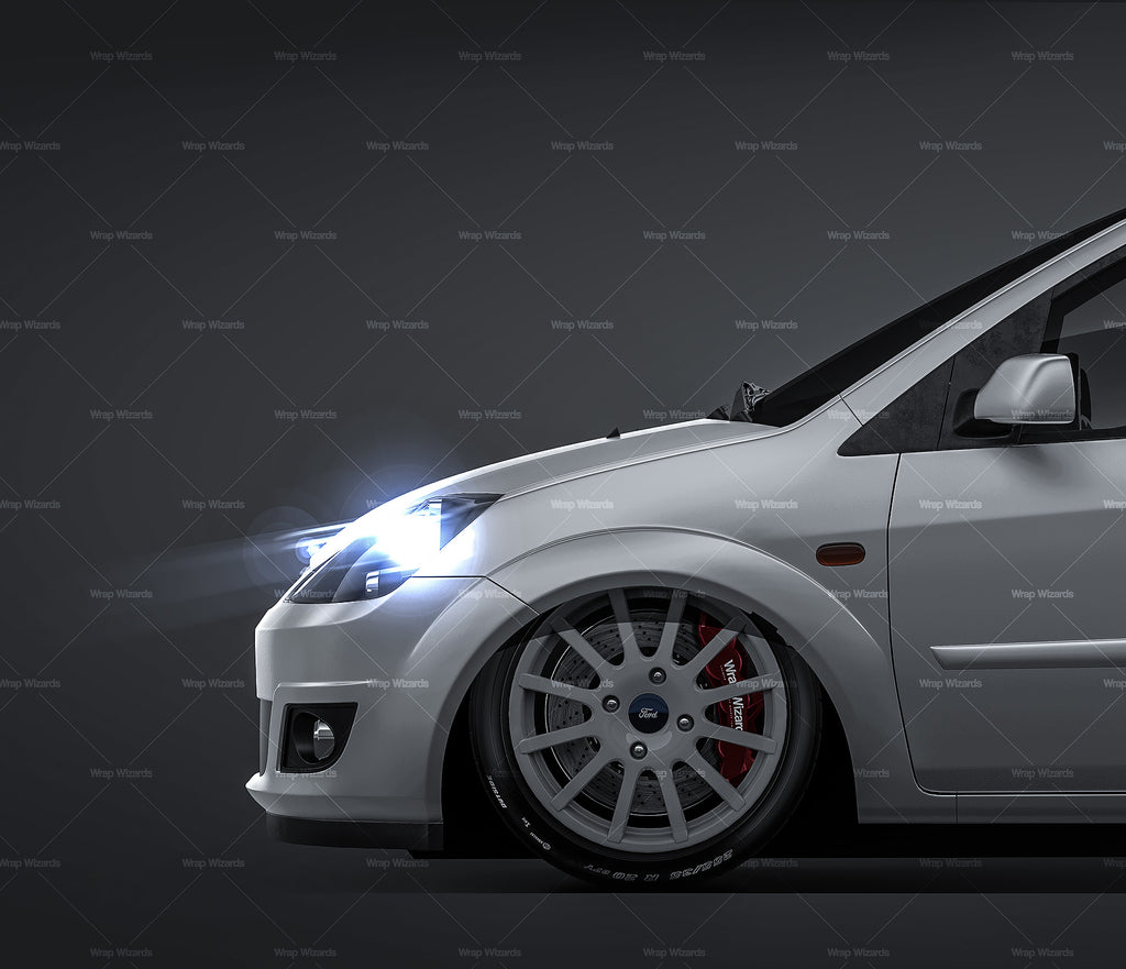 Ford Fiesta ST satin matt finish - all sides Car Mockup Template.psd ...