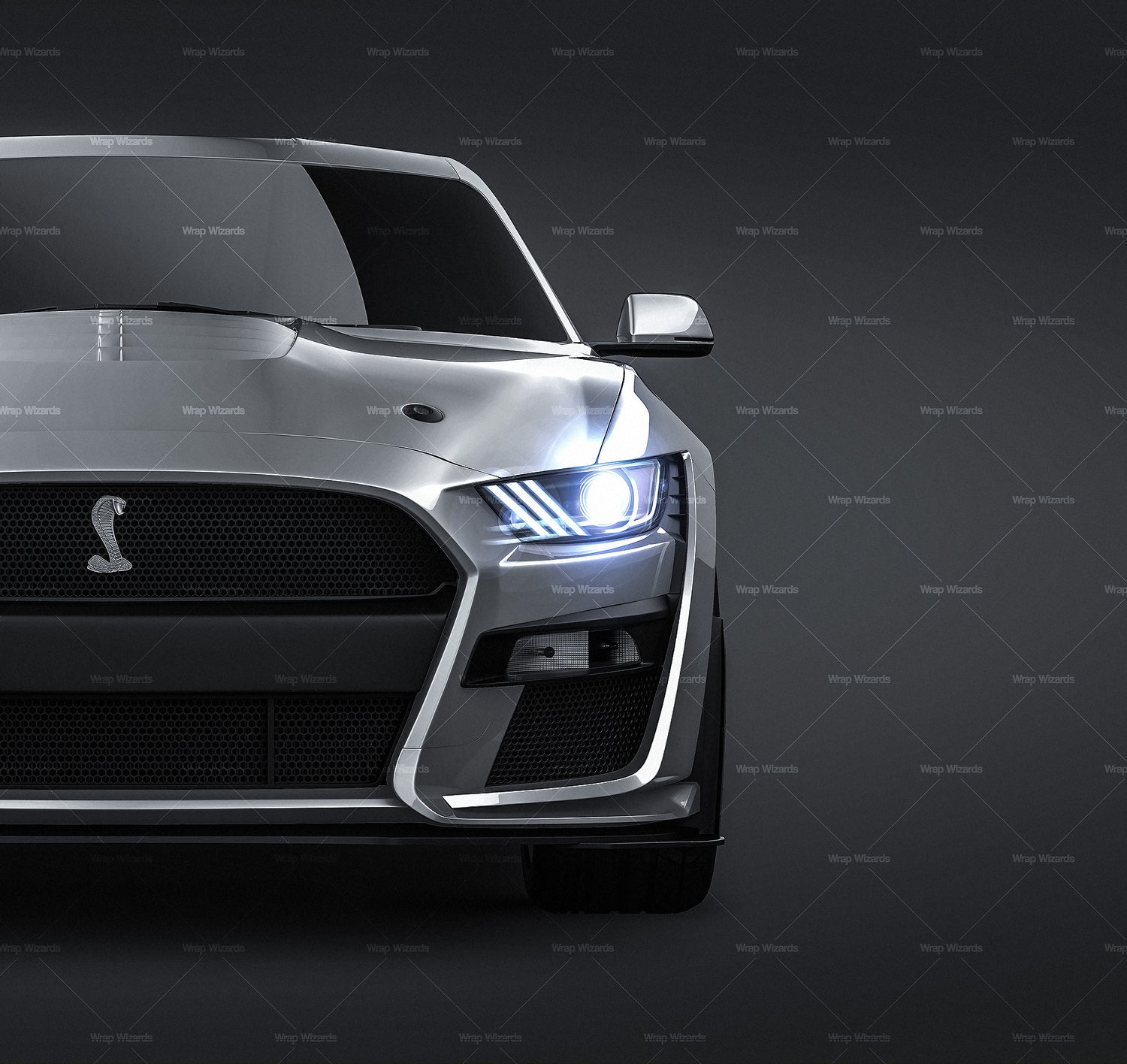 Ford Mustang Shelby GT500 2020 - Car Mockup – Wrap-Wizards.com ...
