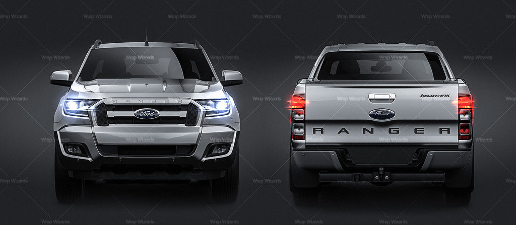 Ford Ranger Wildtrak 2017 glossy finish - all sides Car Mockup Templat ...