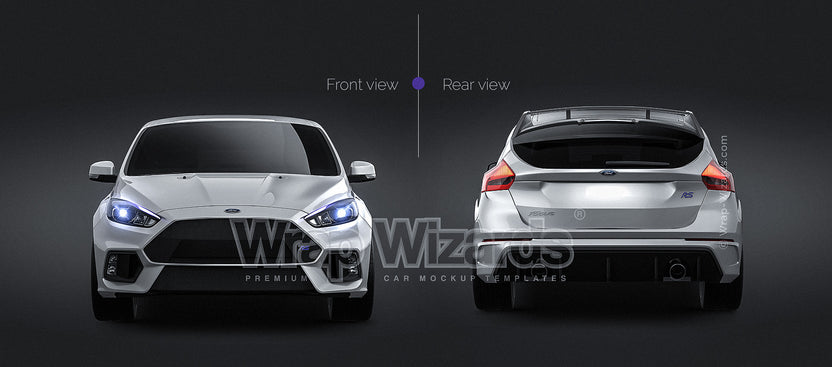 Ford Focus RS 2016 - Car Mockup – Wrap-Wizards.com - Premium Car ...
