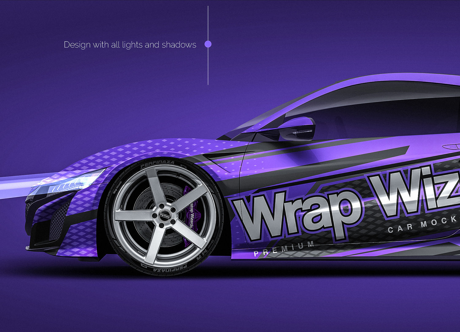 Honda NSX 2016 - Car Mockup – Wrap-Wizards.com - Premium Car Mockups ...