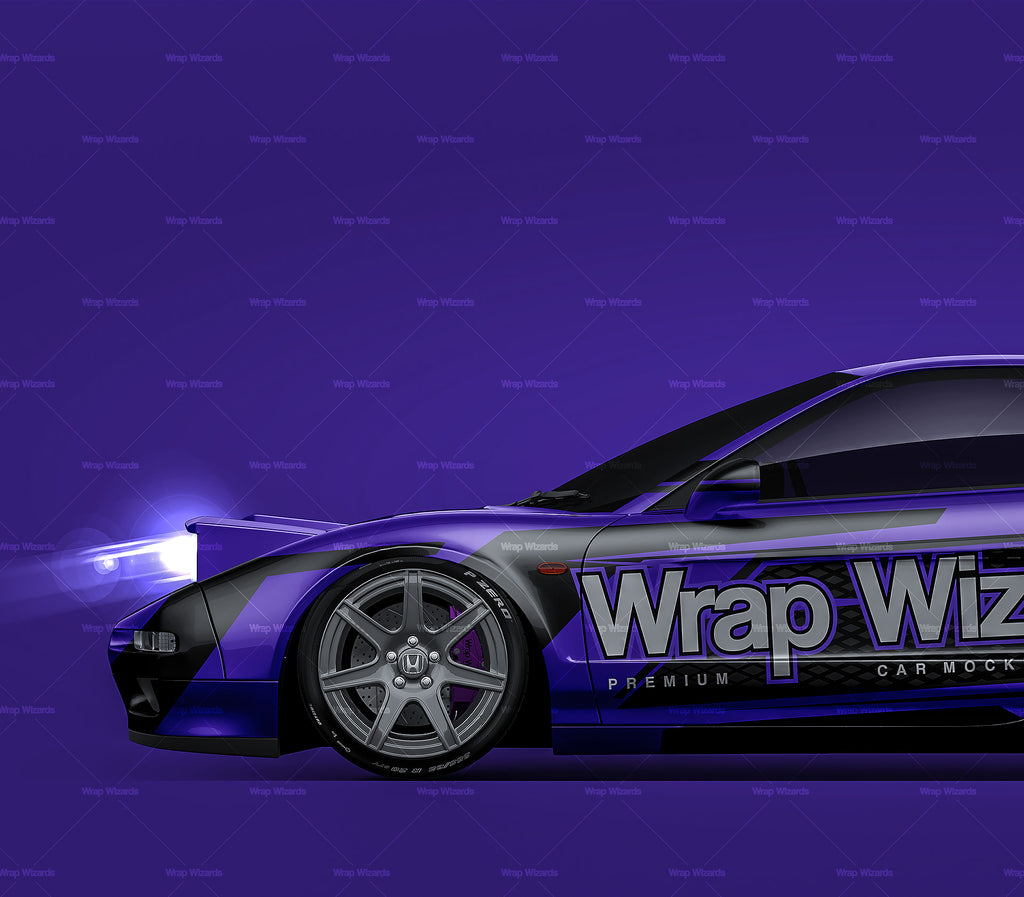 Honda NSX NSX-R 1990-2001 glossy finish - all sides Car Mockup Templat ...