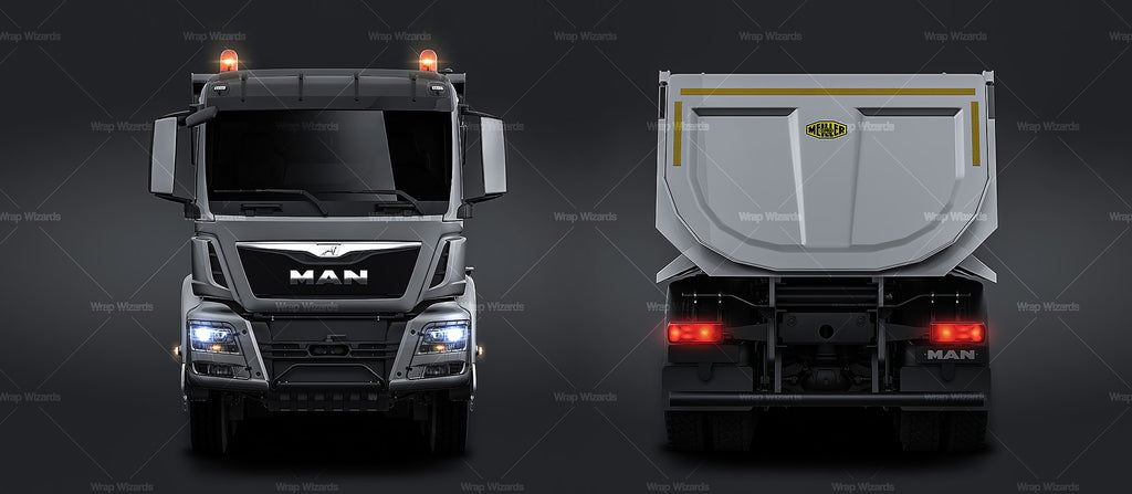 MAN TGS 35 truck 2016-2020 glossy finish - all sides Car Mockup Templa ...
