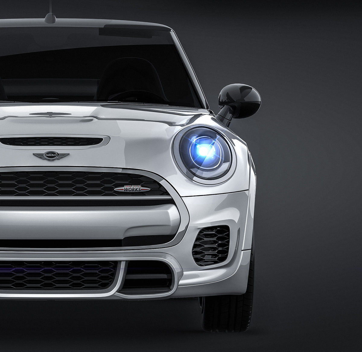 Mini Cooper S Convertible 2016 JCW John Cooper Works - Car Mockup