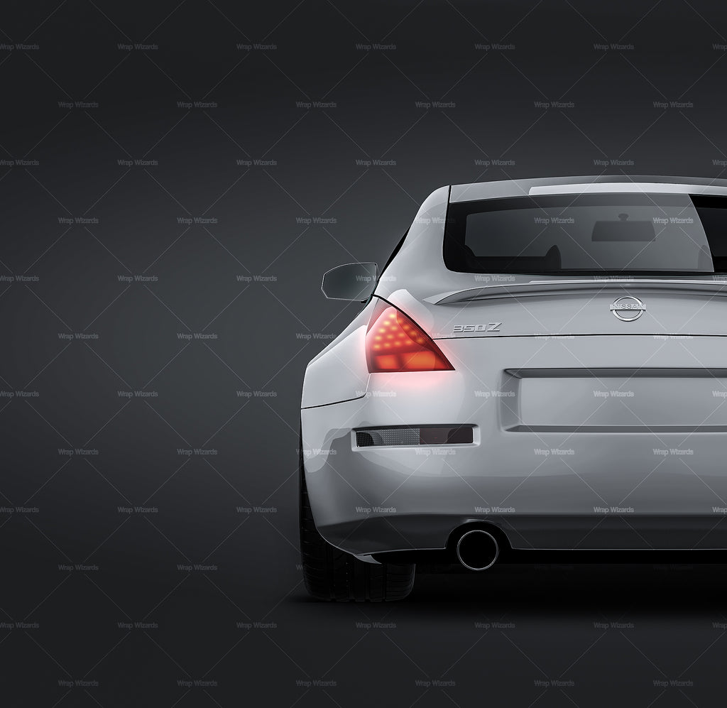 Nissan 350Z Z33 2007 glossy finish - all sides Car Mockup Template.psd ...