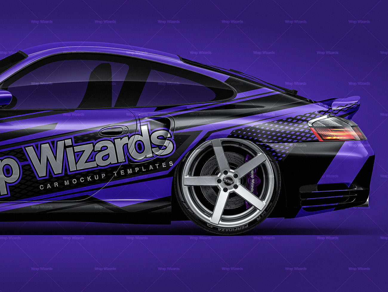 Porsche 911 Turbo 996 2002 - Car Mockup – Wrap-Wizards.com - Premium ...
