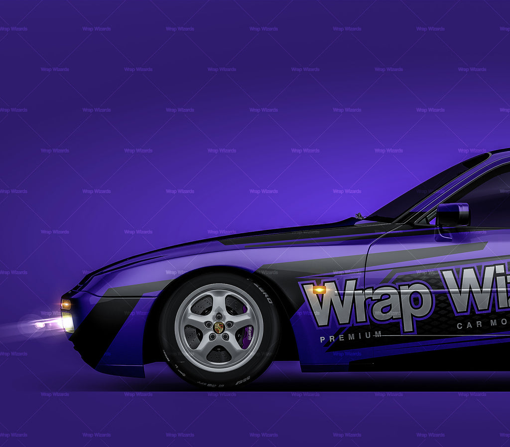 Porsche 944 Turbo (951) 1985-1991 glossy finish - all sides Car Mockup ...