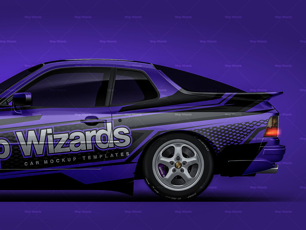 Porsche 944 Turbo (951) 1985-1991 glossy finish - all sides Car Mockup ...