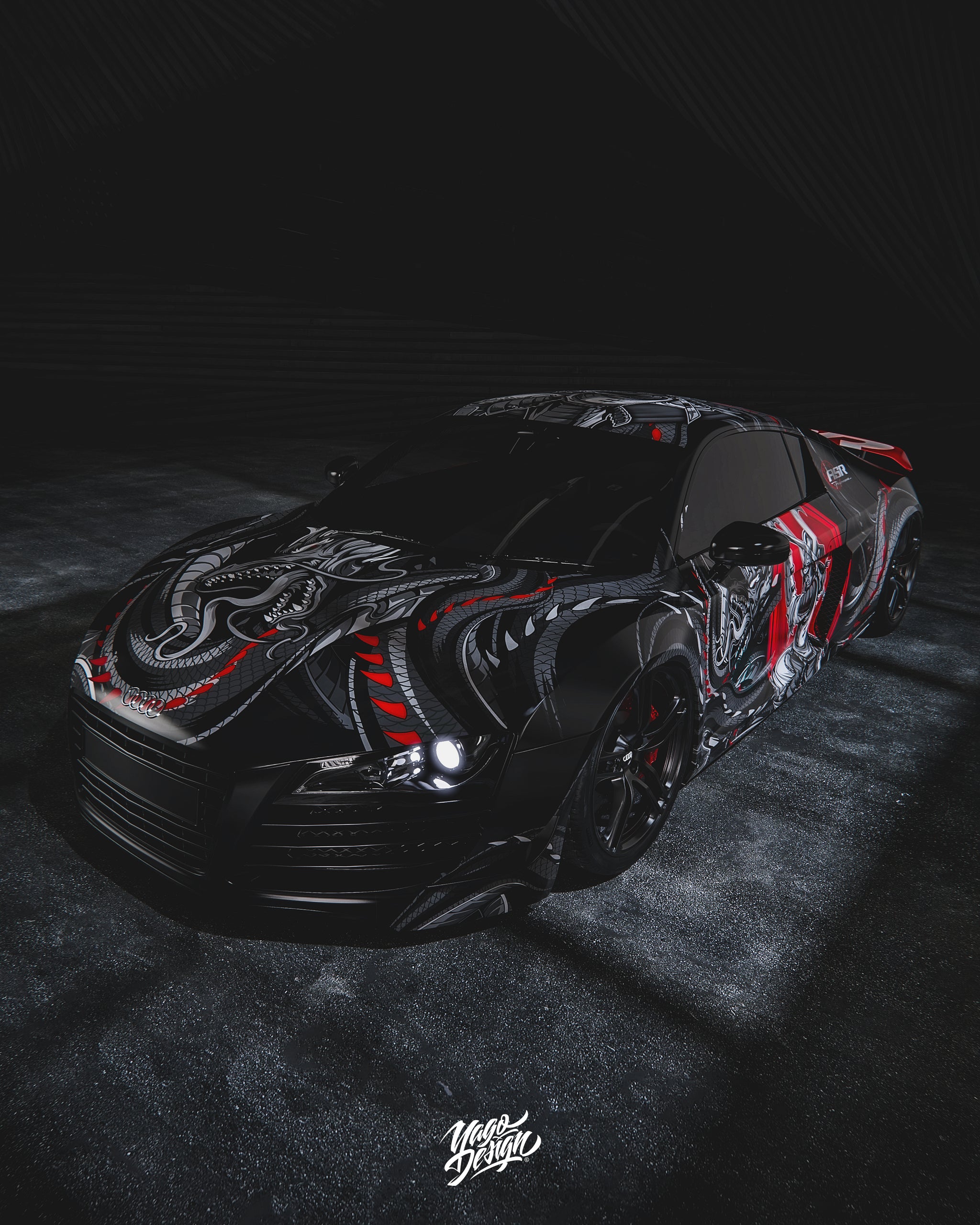 Design - Audi R8 Ronin - READY TO PRINT FILES – Wrap-Wizards.com ...