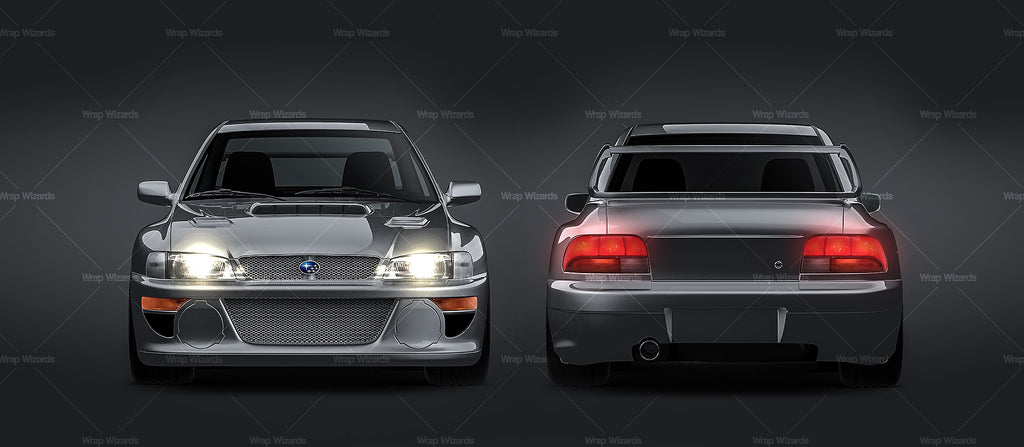 Subaru Impreza STi 22b GC8 WRC 1993-2000 glossy finish - all sides Car ...
