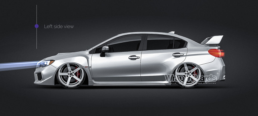 Subaru Impreza WRX STI 2018 glossy finish - all sides Car Mockup Templ ...