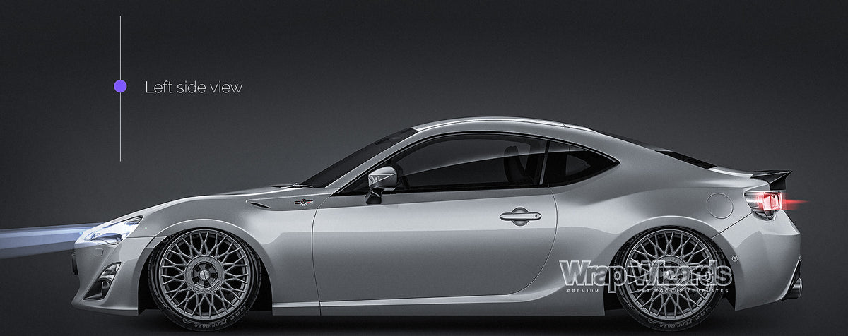 Toyota GT86 glossy finish - all sides Car Mockup Template.psd – Wrap ...