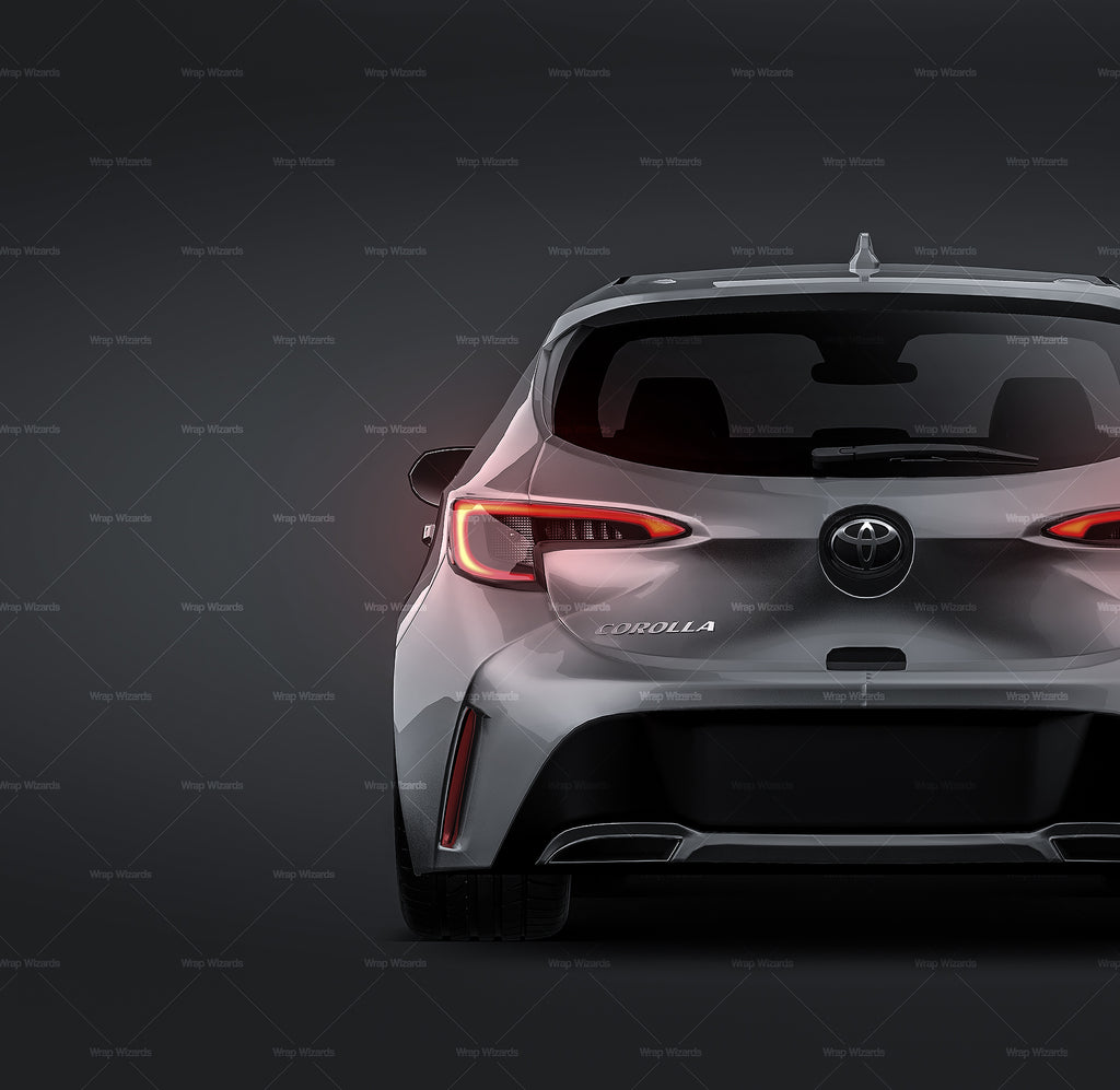 Toyota Corolla Hatchback 2021 glossy finish - all sides Car Mockup Tem ...