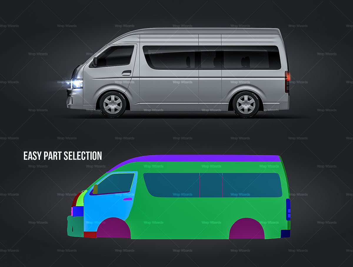 Toyota Hiace L2H2 Super Long Wheel Base SLWB 2014 glossy finish - all ...