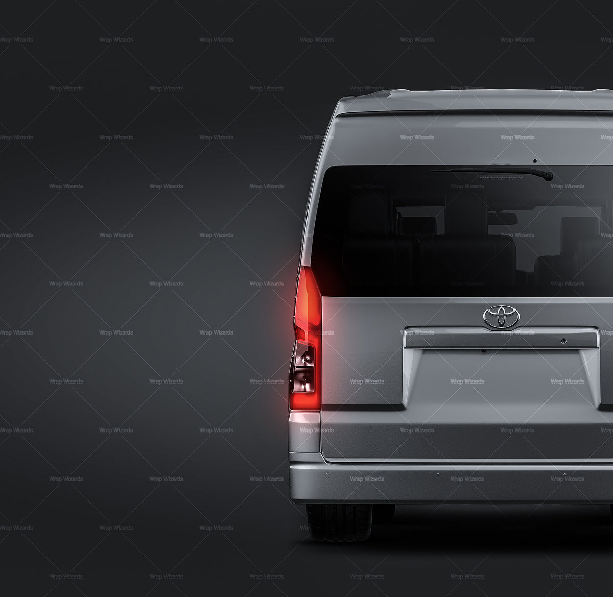 Toyota HiAce Commuter Bus passenger van SLWB - Van Mockup