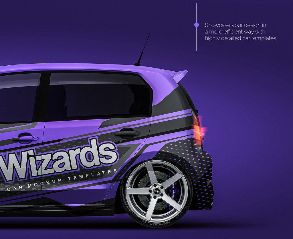 Volkswagen UP GTI 5door 2018 glossy finish - all sides Car Mockup Temp ...