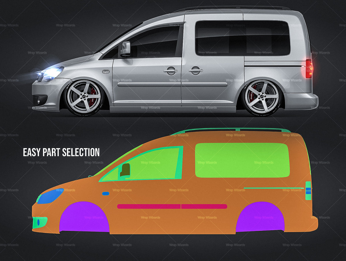 Volkswagen Caddy III Facelift (2011) glossy finish - all sides car moc ...