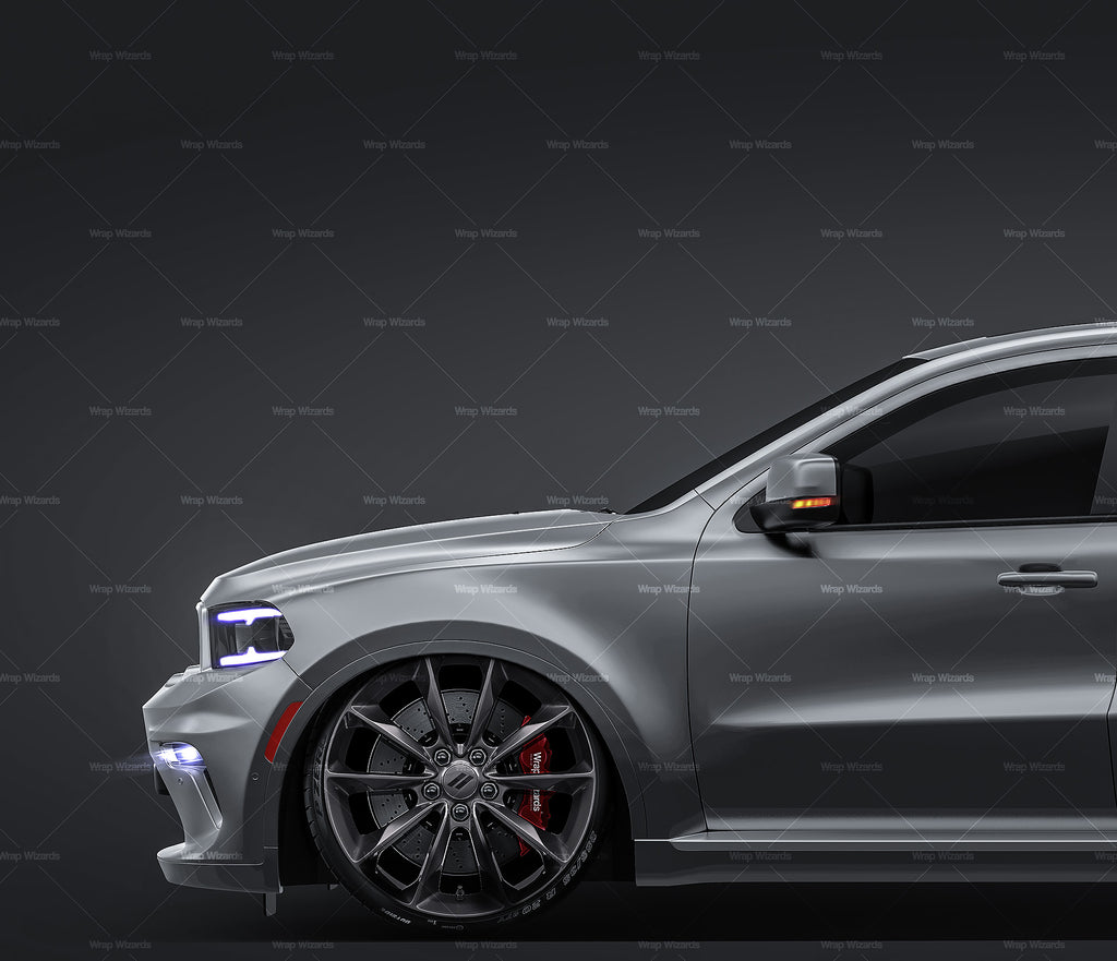 Dodge Durango 2022 satin matt finish - all sides Car Mockup Template.p ...