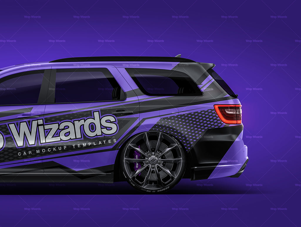 Dodge Durango 2022 satin matt finish - all sides Car Mockup Template.p ...