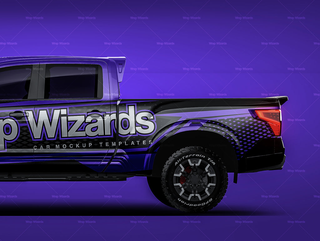 Nissan Titan glossy finish - all sides Car Mockup Template.psd – Wrap ...