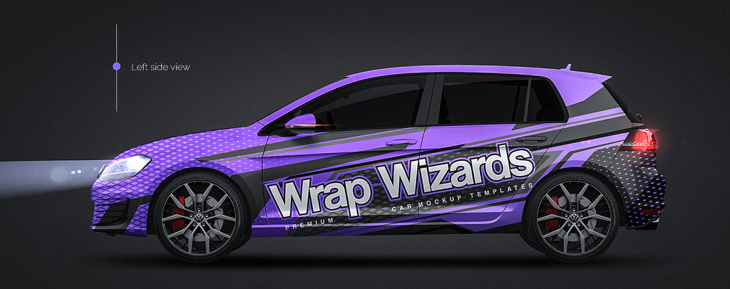 Volkswagen Golf MK7 VII GTI 5-door - Car Mockup – Wrap-Wizards.com ...