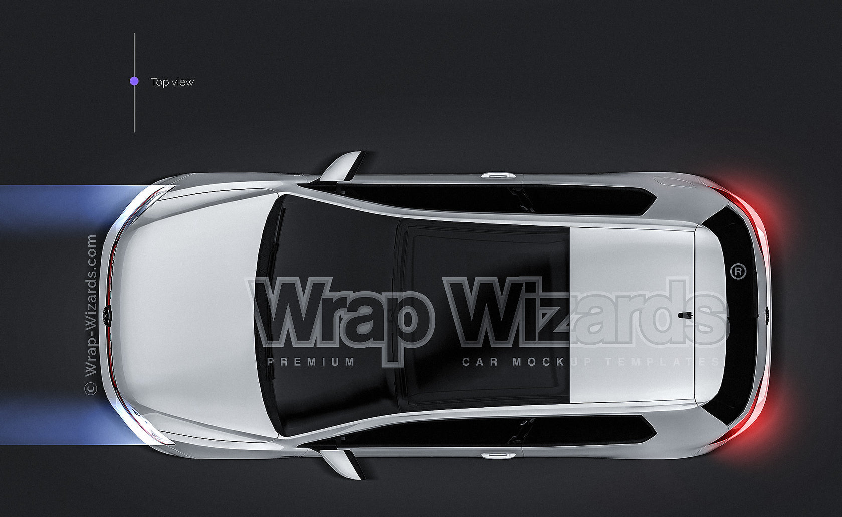 Volkswagen Golf MK7 VII GTI 3-door - Car Mockup – Wrap-Wizards.com ...