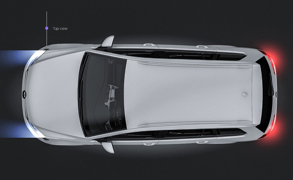 Volkswagen Golf R Mk7 Variant glossy finish - all sides Mockup Templat ...