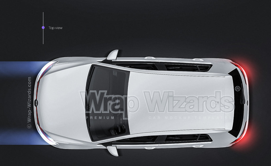 Volkswagen Golf MK7 VII GTI 5-door - Car Mockup – Wrap-Wizards.com ...